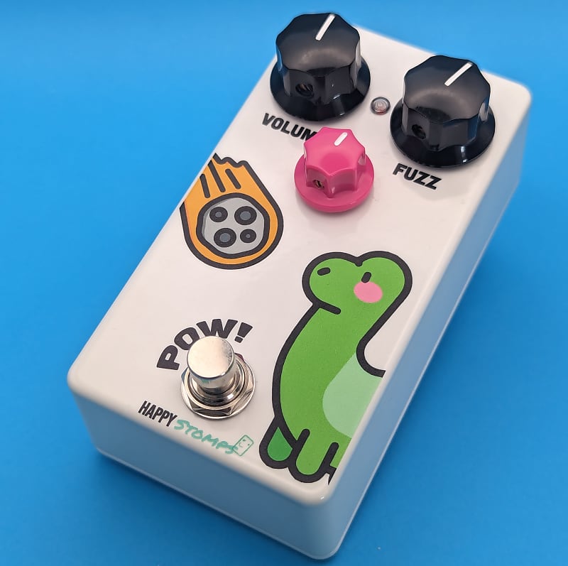 Happy Stomps Dino Fuzz GLOW IN DARK BC183 Silicon Fuzz Face | Reverb