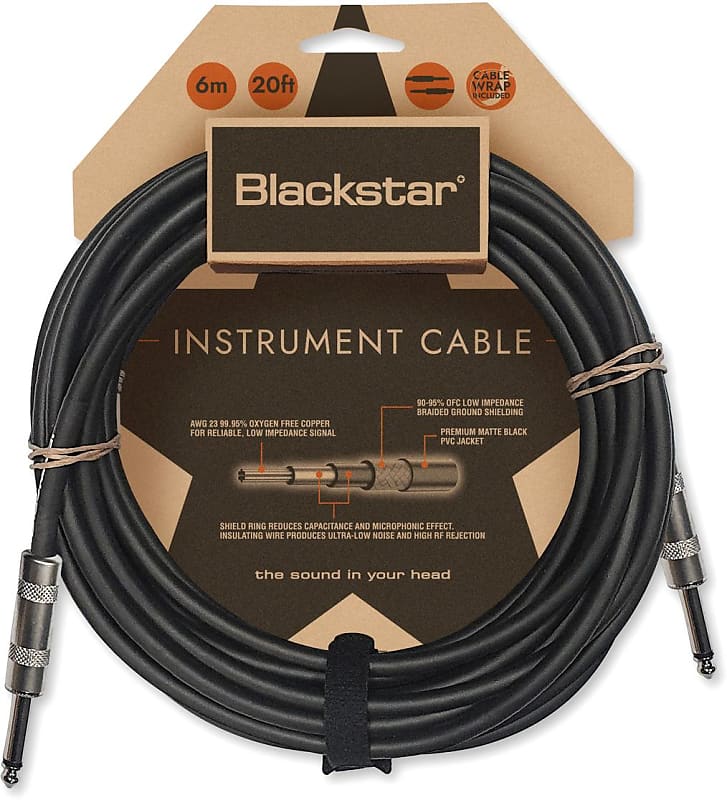 Blackstar Standard Instrument Cable - 20 foot | Reverb