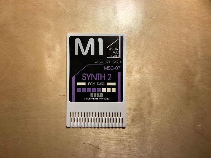 Korg M1 MSC-07 “Synth 2” PCM/Waveform Data Card | Reverb