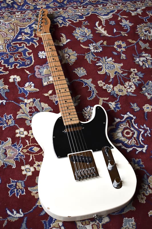 Fender 2004 Mexican Standard Telecaster - White with Flamed | Reverb