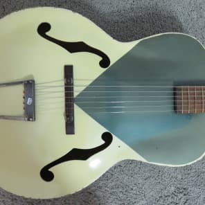 Vintage 1950s Silvertone Guitar Archtop Acoustic Colorama | Reverb