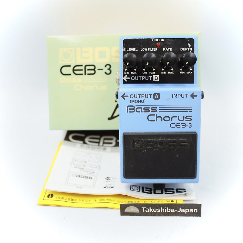Boss CEB-3 Bass Chorus With Original Box Guitar Effect Pedal | Reverb