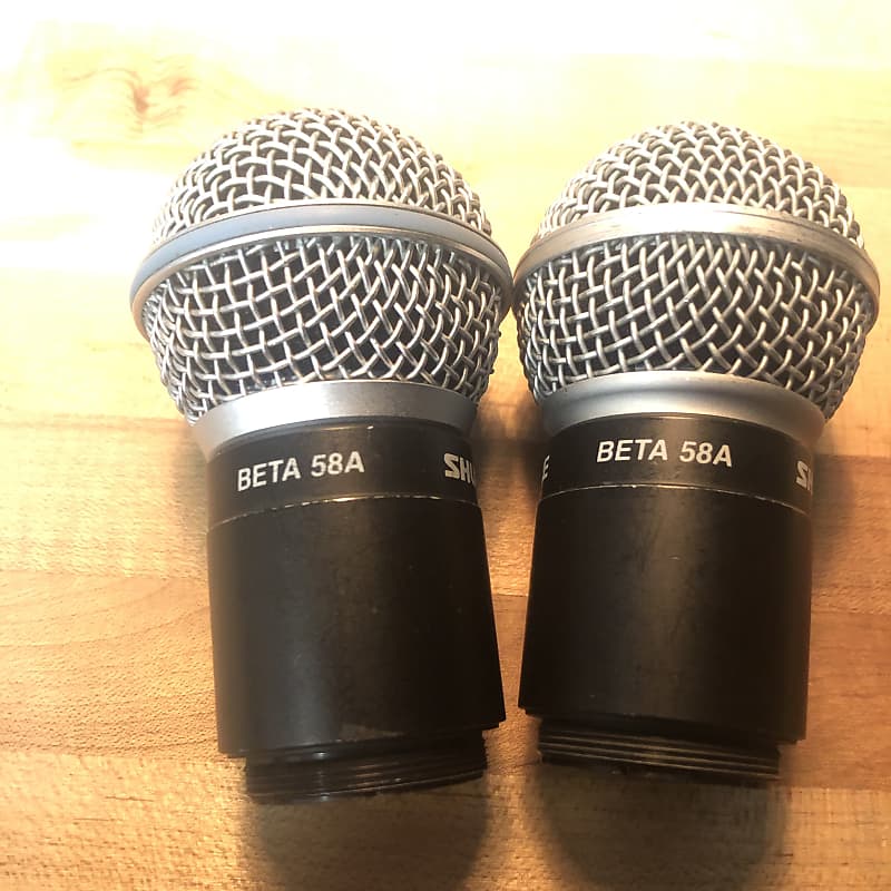 Shure Beta 58A Wireless Capsules Used | Reverb