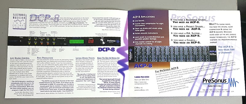 PreSonus DCP-8 Digital and ACP-8 Analog 8-channel | Reverb