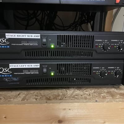 QSC RMX1850HD Professional Power Amplifier 2000s - Black | Reverb
