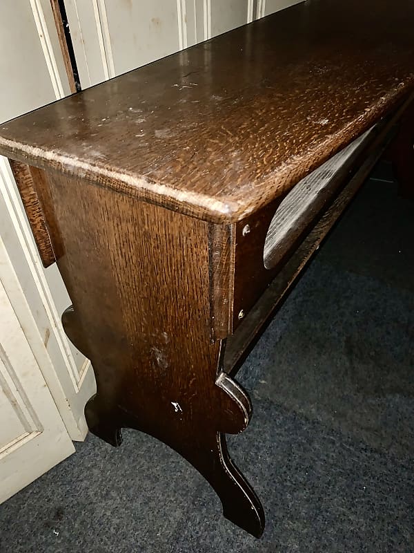 52” Muller Pipe Organ Bench 1920 - Walnut | Reverb