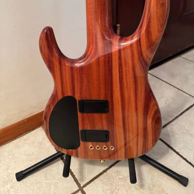 Kiesel LB-70 2019 - Flame Koa Top Black Limba Body | Reverb