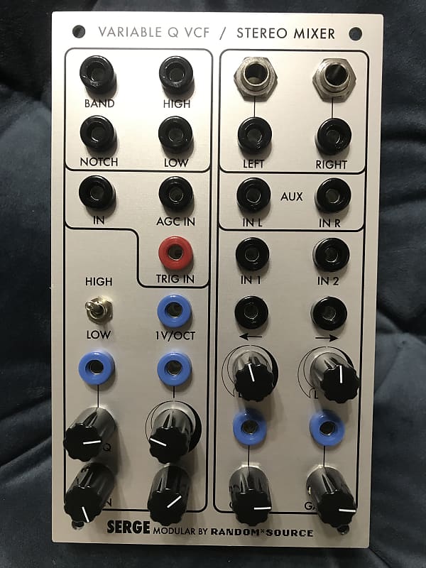 Random Source Variable Q Filter (VCFQ) / Stereo Mixer 2020 | Reverb