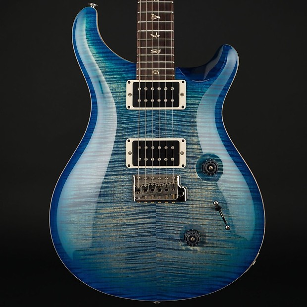 PRS Custom 24 10 Top in Blue Burst with Pattern Thin Neck, | Reverb