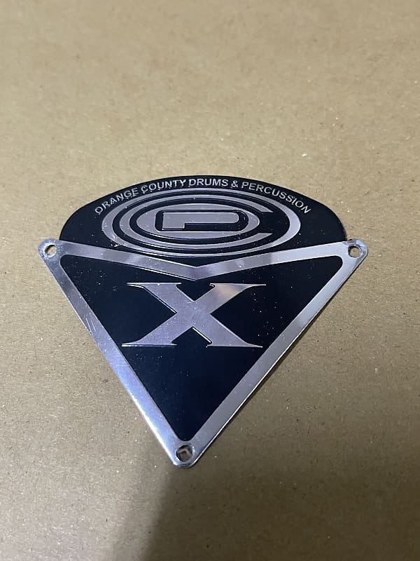 Ocdp(Orange County drums) Drum badge 2000s - Chrome | Reverb