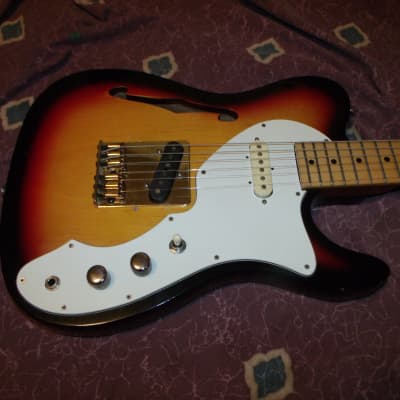 Vintage '70s Encore Thinline Tele w/ Fender CS bridge/pu Good | Reverb