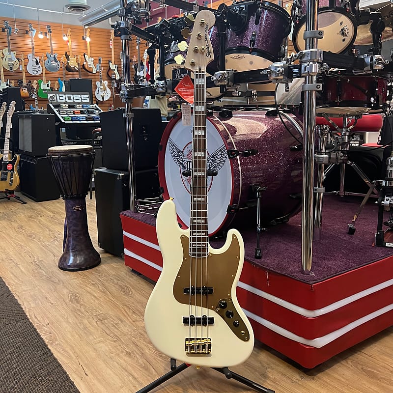 Squier 40th Anniversary Gold Edition Jazz Bass | Reverb
