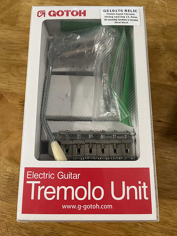 Gotoh GE101TS RELIC Stratocaster Bridge - Aged Chrome | Reverb