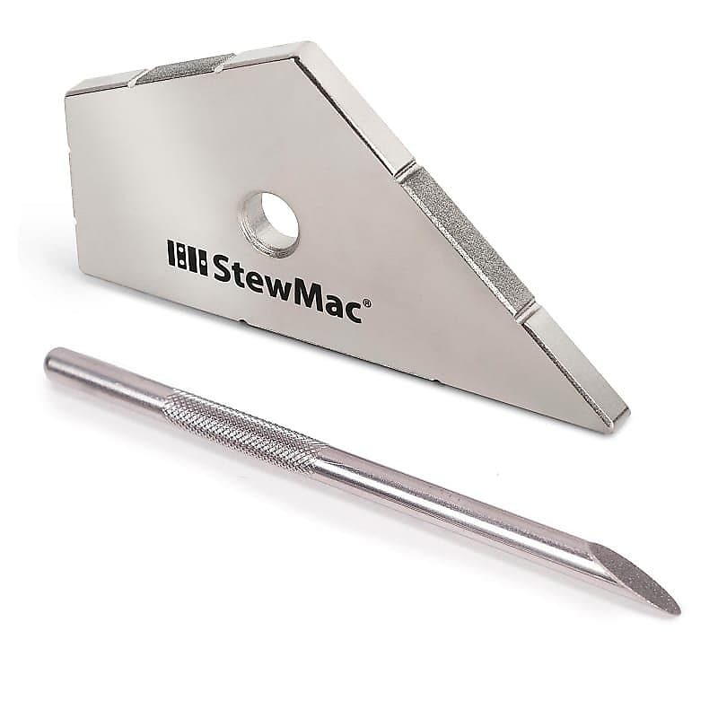 StewMac Fret Kisser with Understring File (2655) | Reverb