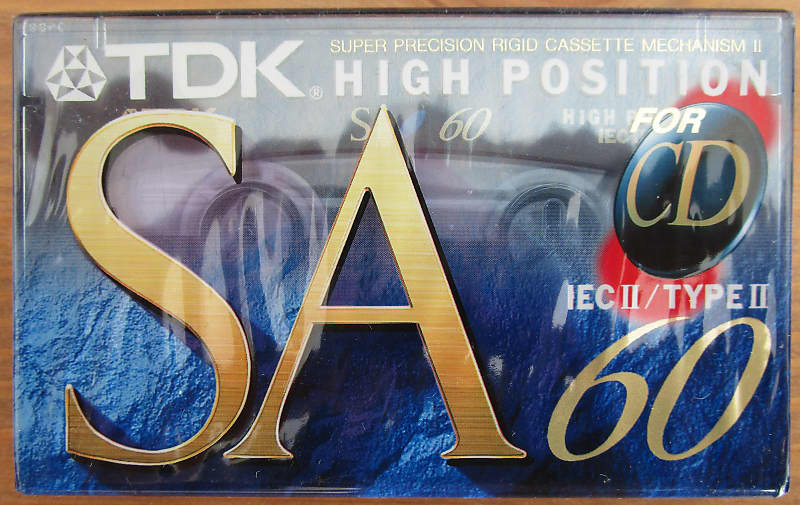Tdk Sa 60 Type Ii (Chrome) 60 Min Cassette Tape | Reverb