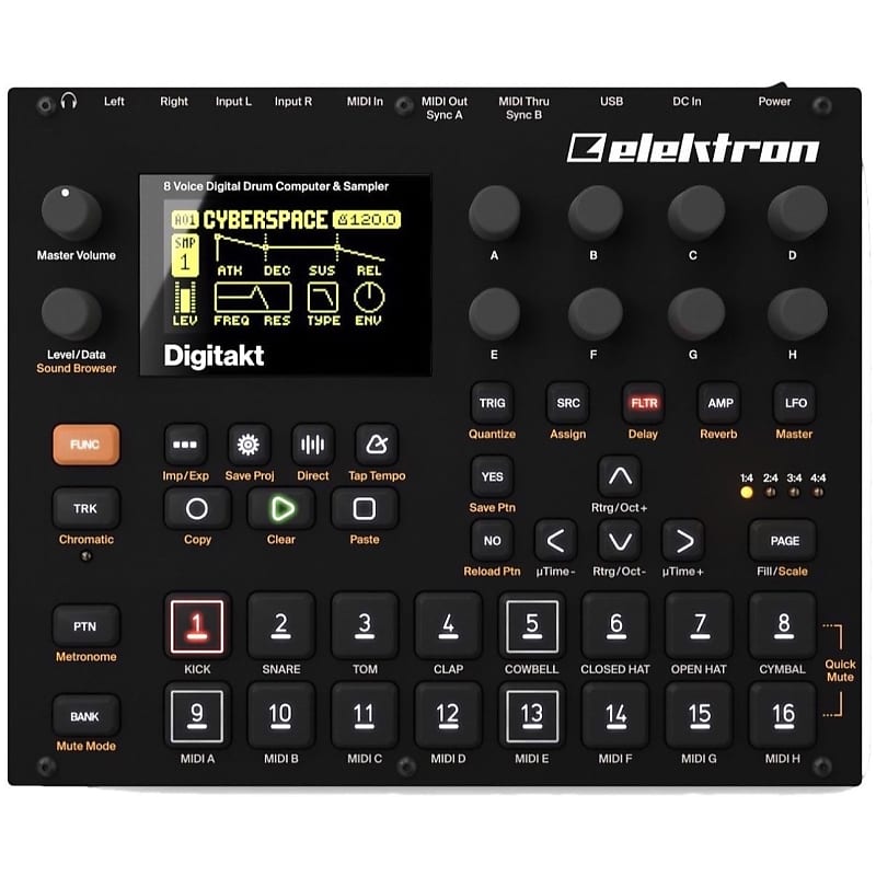 Elektron Digitakt Eight-Voice Digital Drum Computer/Sampler | Reverb