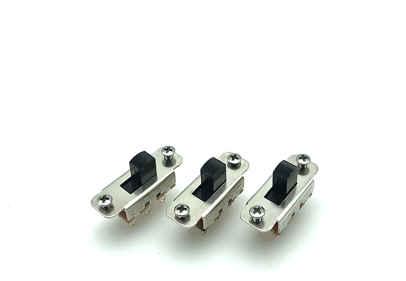 3 Switchcraft 2-Way Slider Switches Jaguar Bass VI Jazzmaster | Reverb
