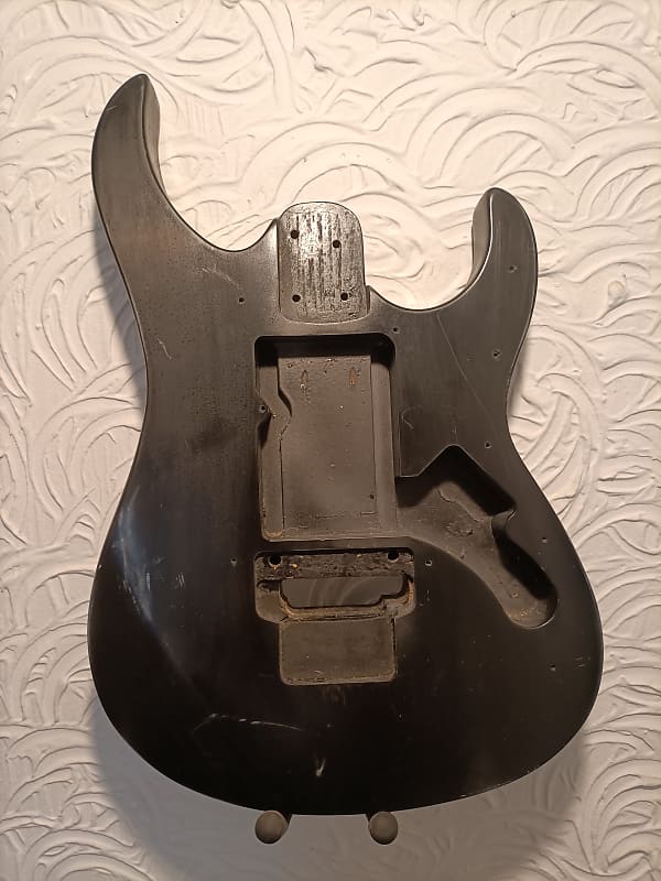 Unbranded Ibanez Style Super Strat Body 2000s - Matt Black | Reverb