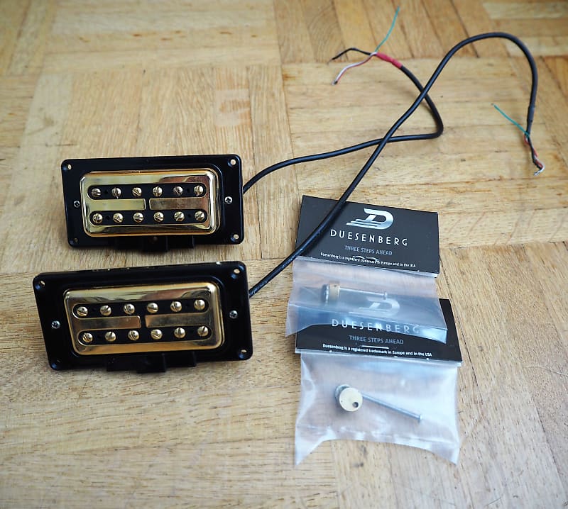 Duesenberg Little Toaster Mini-Humbucker Gold Pickup Set | Reverb