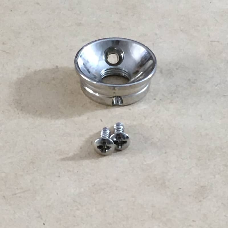 Chrome Relic For Fender Tele Output Jack Cup Guitar NOS Aged | Reverb