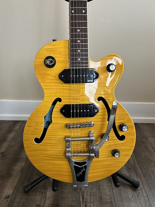 Epiphone Wildkat Antique Natural 2021 w/ Lollar P90 Pickups | Reverb