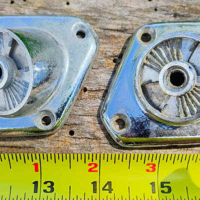 Ludwig 1/2" Spur Brackets 80's Chrome Pair | Reverb