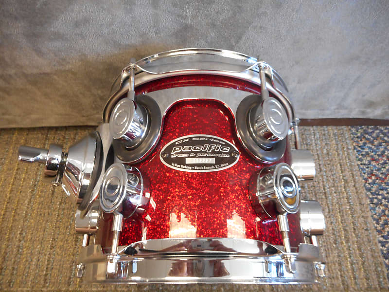 Rare PDP CX Series 7x8" tom....Red Sparkle 2007 | Reverb