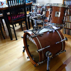 Sonor Designer bebop kit 10/12/14/18 – 1990s – bubinga finish | Reverb