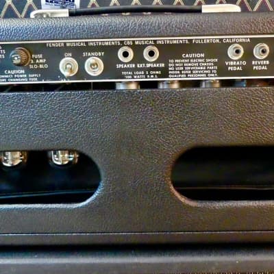 Vintage 1972 Fender Super Six (Twin) Reverb Amp Head With | Reverb