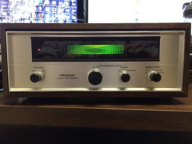 Pioneer SR-202W Black and Wood Reverb Machine/Amplifier | Reverb