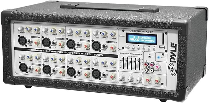 Pyle Pro PMX840BT 8 Channel 800watt Bluetooth Mixer | Reverb