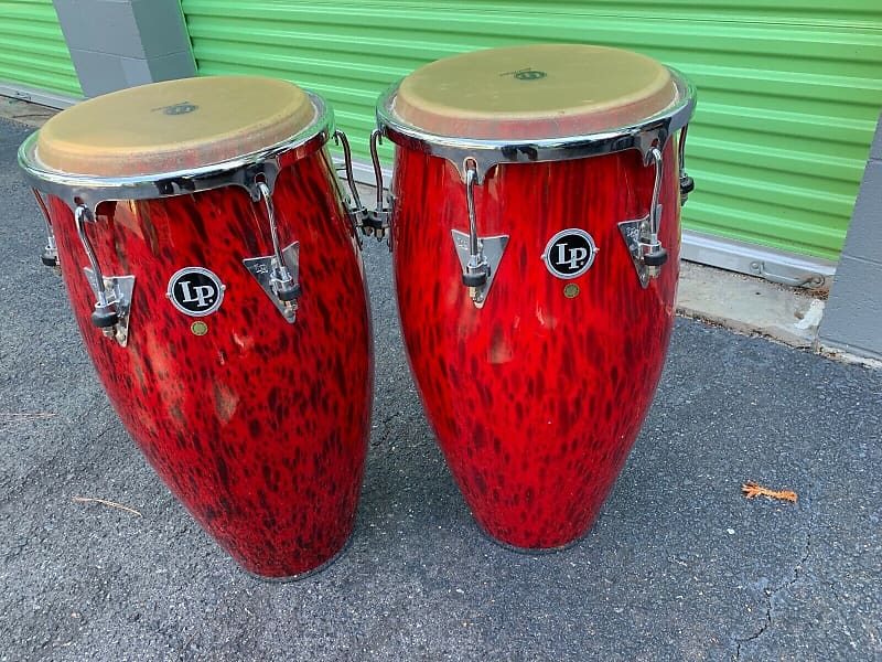 LP Classic II Series Congas in Lava Red - Conga and Tumba | Reverb