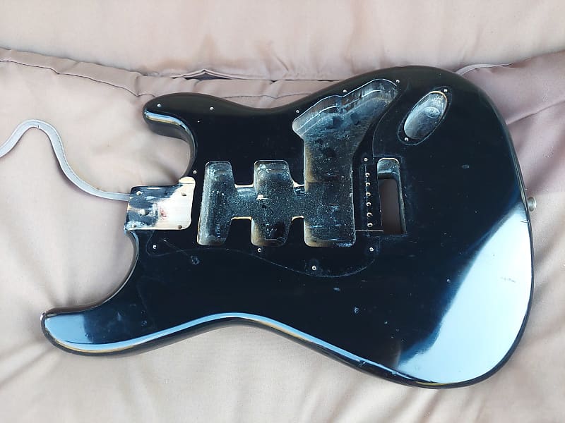 Squier Bullet Stratocaster Body Husk 25.5" scale HSS | Reverb