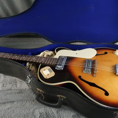 Teisco EP-14 1960s - Brown Burst Hollow Body Electric | Reverb