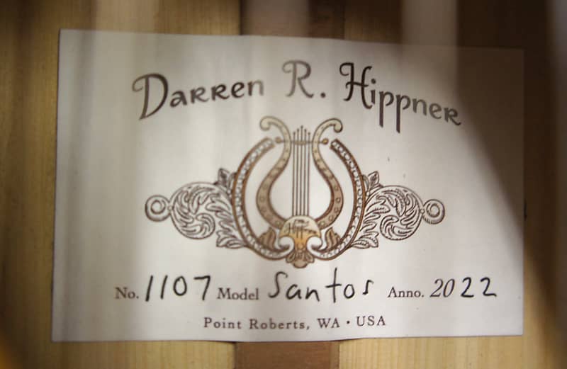 Darren Hippner, Santos tribute, blanca 2022 | Reverb