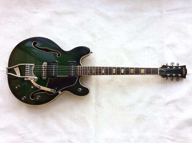 Aria Diamond 1202 Hollowbody 1970 Green | Reverb UK