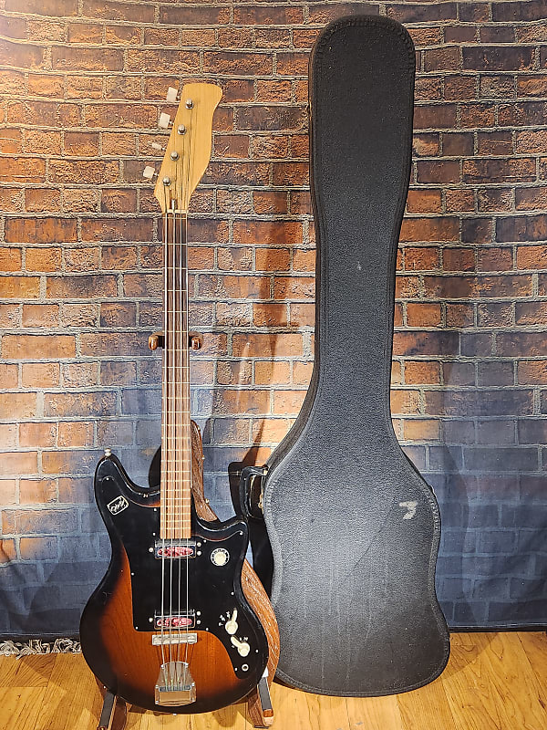 RARE & Vintage 1963 Hopf Twisty Bass Sunburst-Mother Of | Reverb