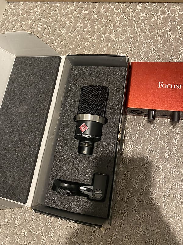 Neumann TLM 102 / scarlet solo / mogami xlr cords | Reverb