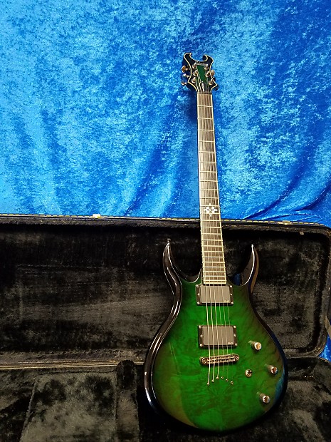 Schecter Diamond Series Devil Custom 2009 Quilted Green Burst | Reverb