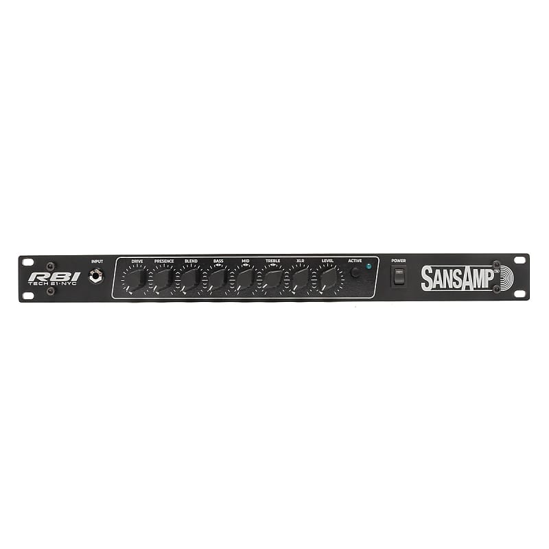 Tech 21 - Sans Amp RBI - Rackmount Bass Preamplifier w/Cab | Reverb