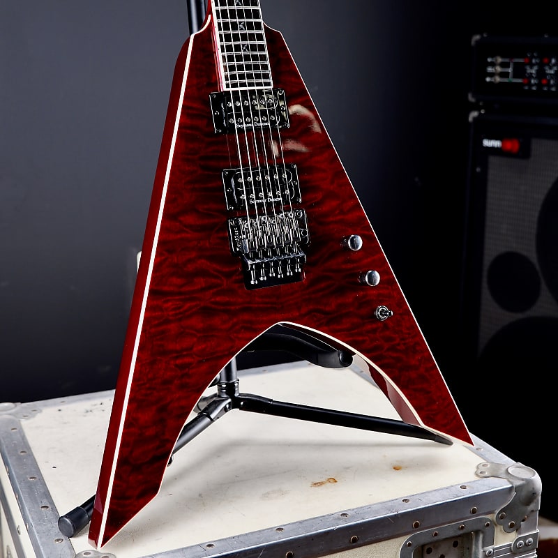 ESP LTD Ninja 600 Michael Amott Signature See Thru Red | Reverb