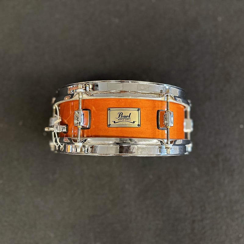 Used Pearl 10"x4" Maple Snare in Liquid Amber Finish | Reverb