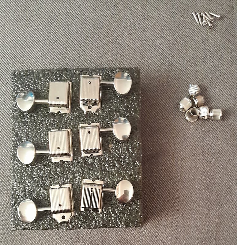 Kluson 6 In Line Tuners 2020 Chrome | Reverb