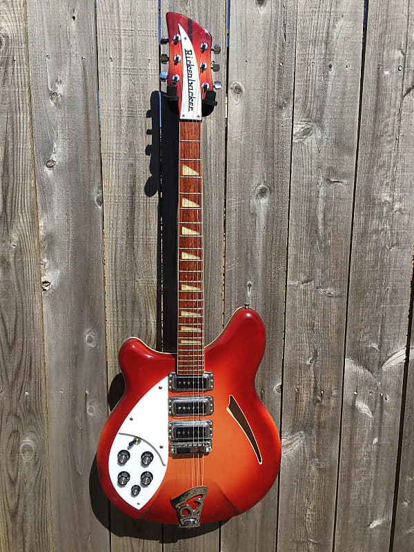 Left-Handed Rickenbacker 370 1991 - Fireglo | Reverb