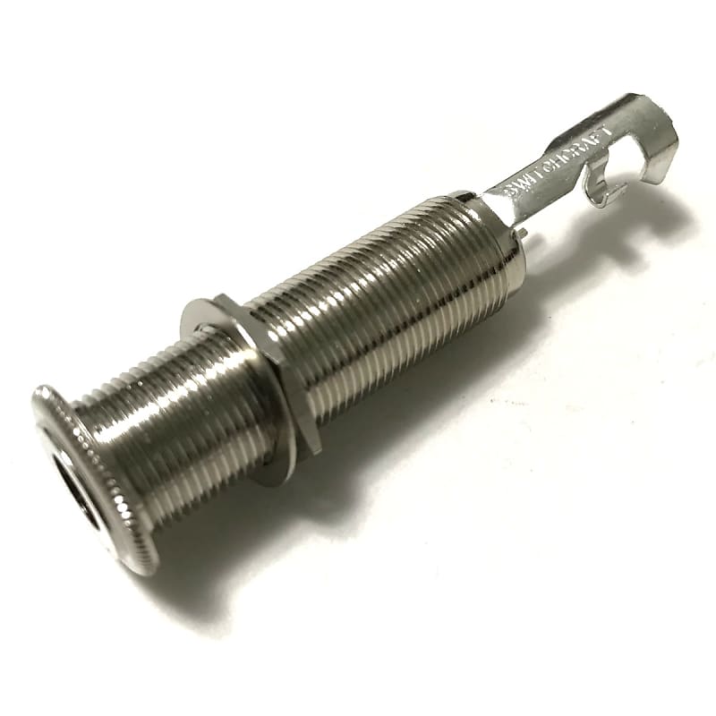 Switchcraft Deep Panel Barrel Jack Stereo 152B Nickel | Reverb