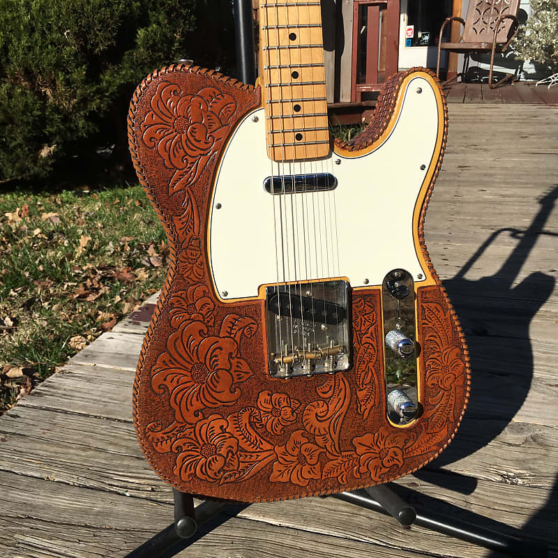 Fender Parts Telecaster with Leather Cover | Reverb