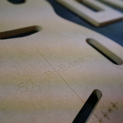 Guitar Templates ~ 51 P-Bass ~ 1/2" MDF ~ CNC Router Set w/ | Reverb