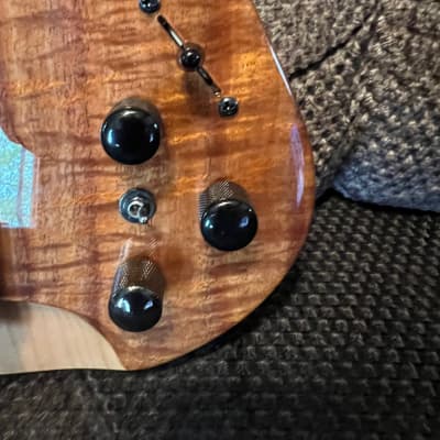 Kiesel Zeus Headless Flamed AAA Koa top ,Light weight Alder | Reverb