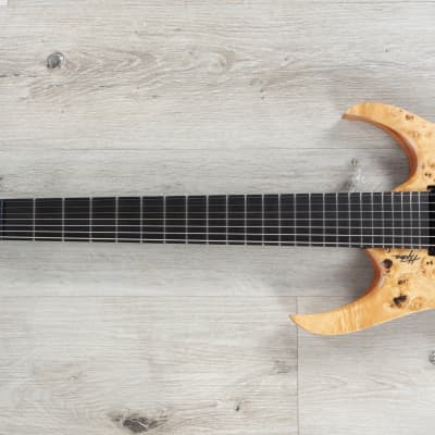 Mayones Hydra Elite 7 7-String Headless Guitar, Ebony | Reverb