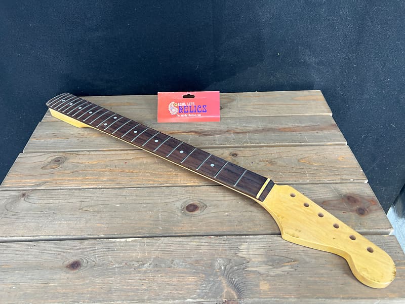 Real Life Relics Maple/Rosewood Strat® Style Neck RLR-SMR #8 | Reverb